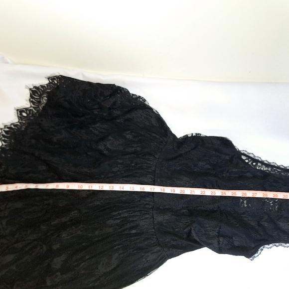 NAF NAF | Dresses | Naf Naf Paris Dark Croquette Girl In Lace Dark ...